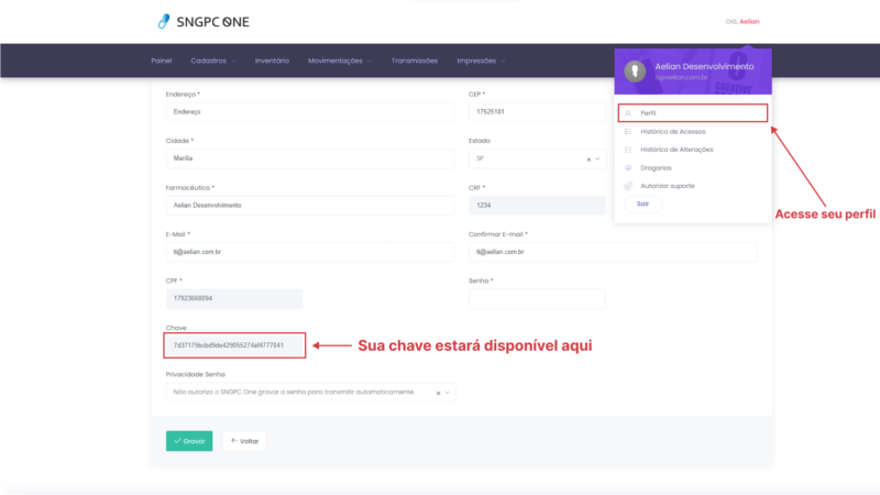 SNGPC One - Desenvolvedores